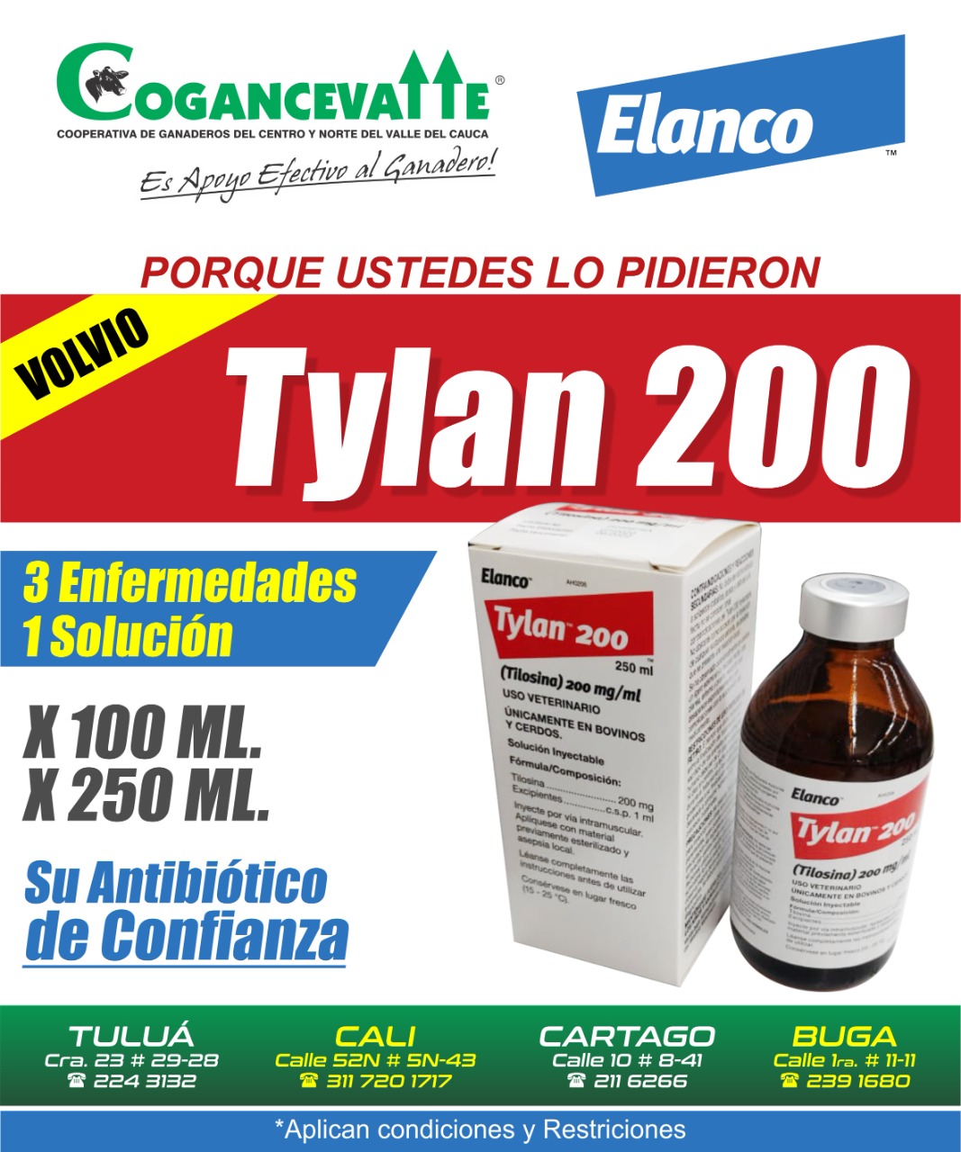 VOLVIO TYLAN 200 X 100ml. Y 250ml. - Cogancevalle